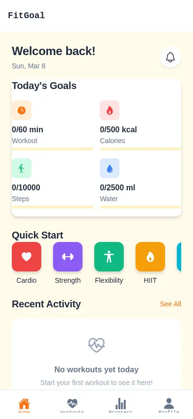FitGoal Tracker