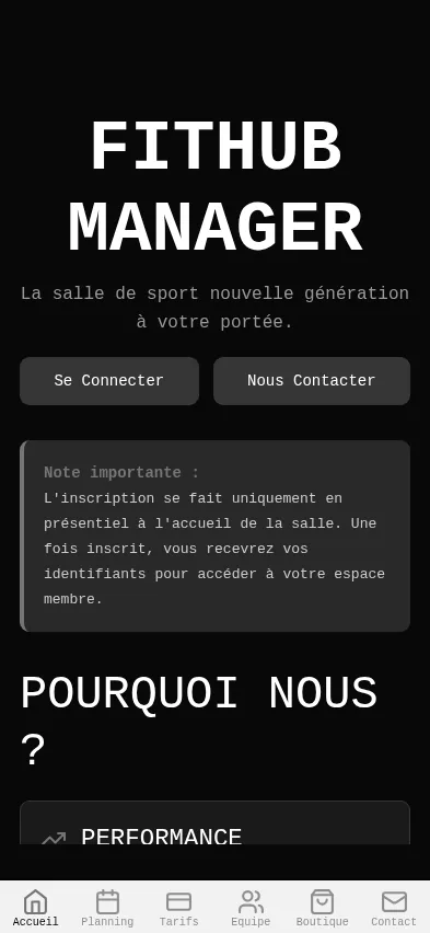 FitHub Manager