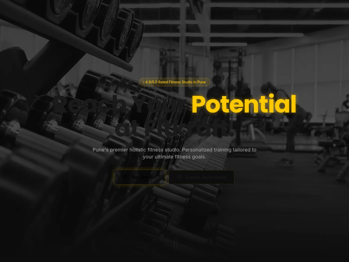 Fitkraft Landing Page