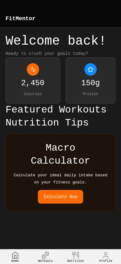 FitMentor App