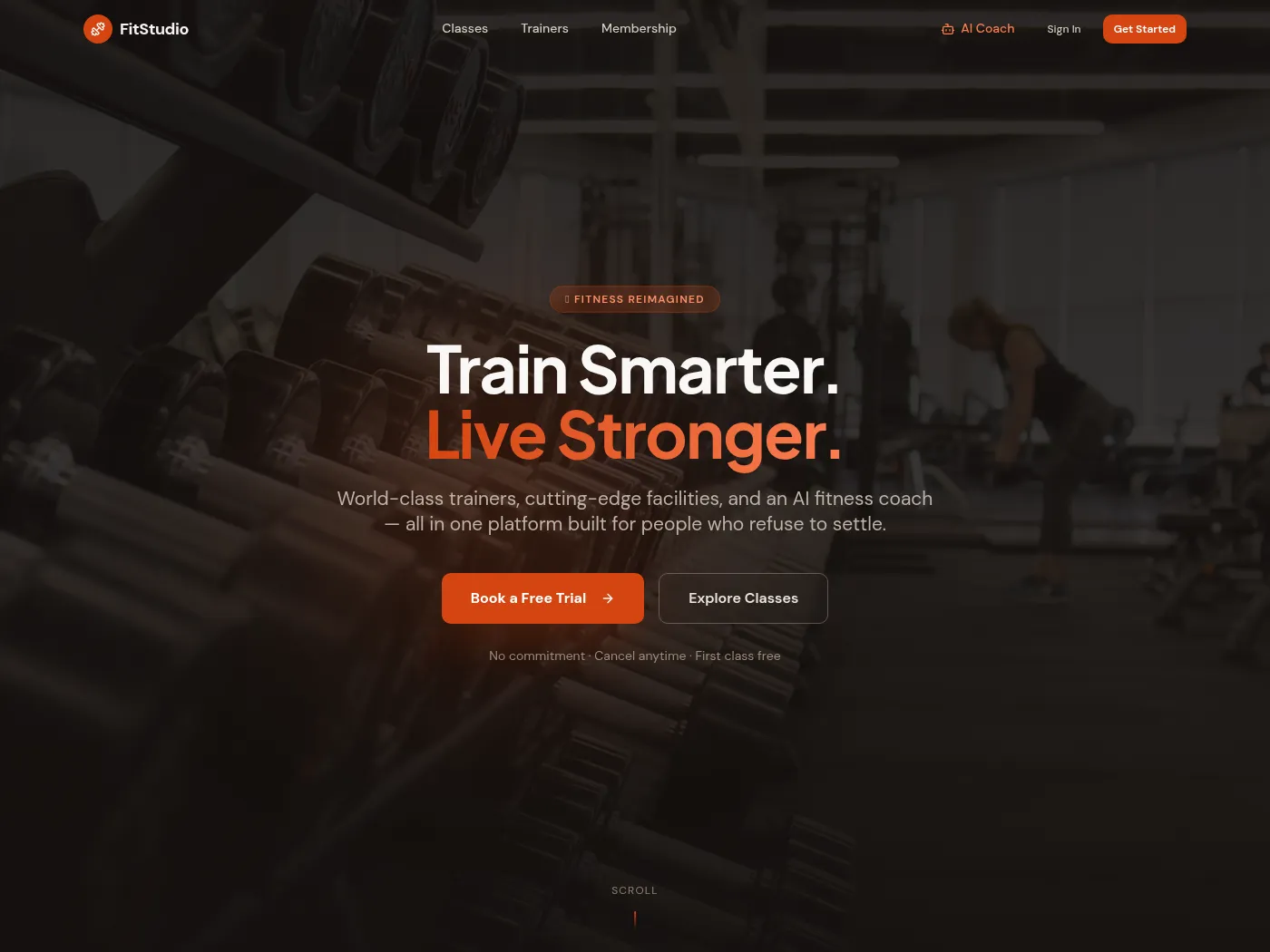 FitStudio Booking Platform