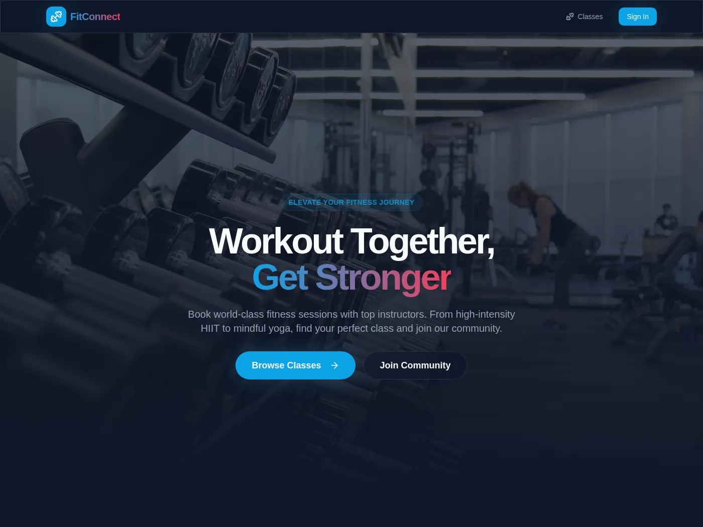 Fitness Class Scheduler