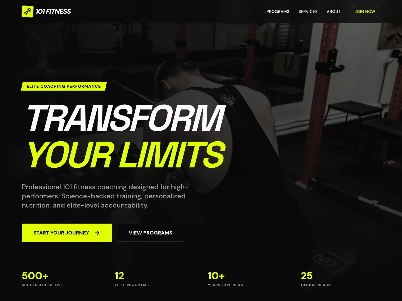 101 Fitness Coaching Site