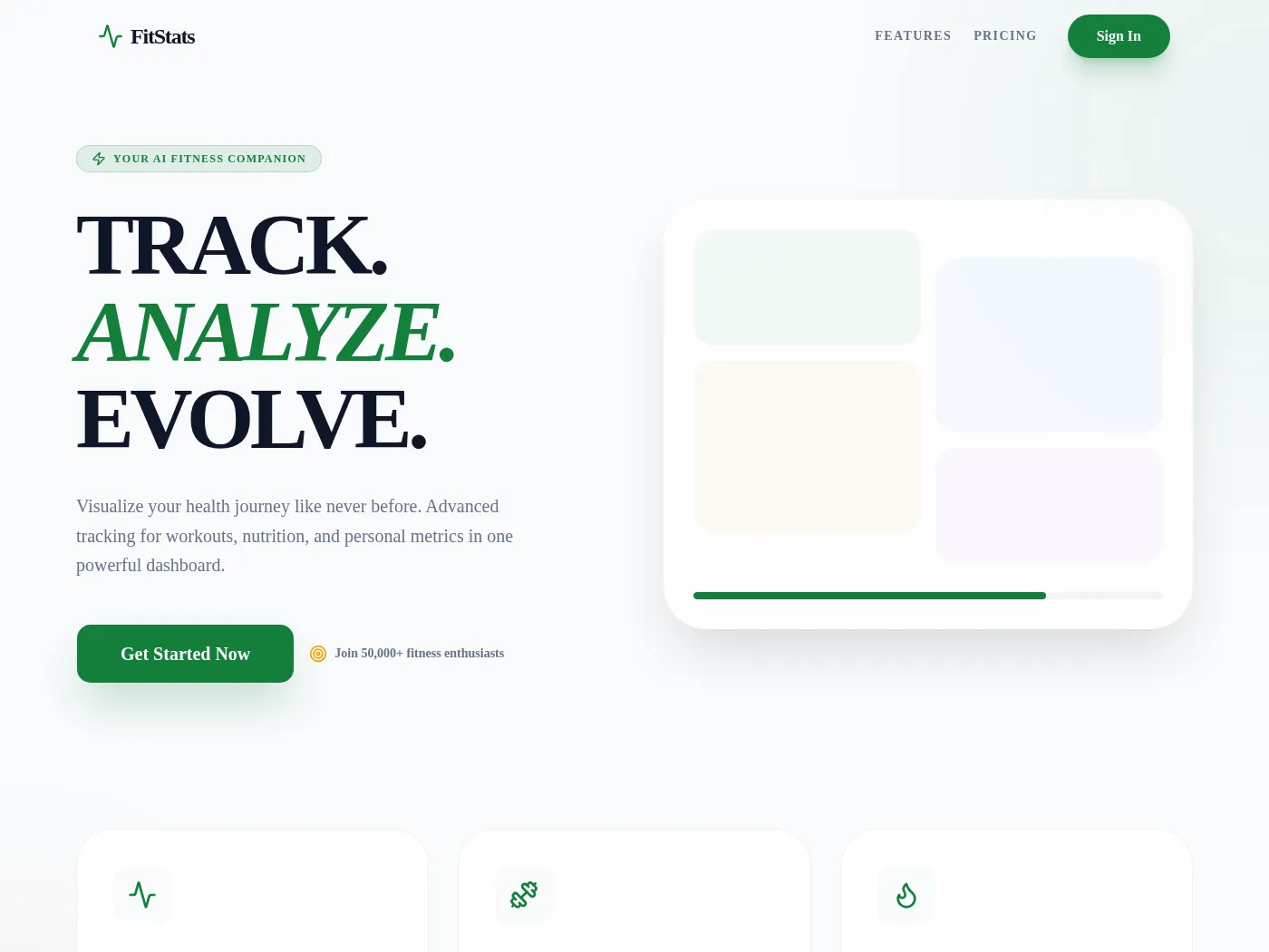 FitStats Dashboard