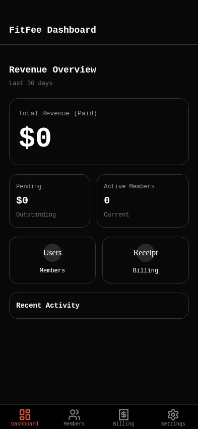 FitFee Manager
