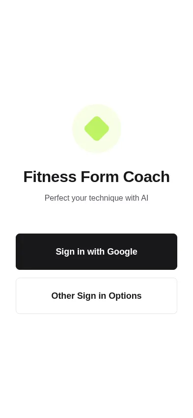 Home Fitness Form Coach