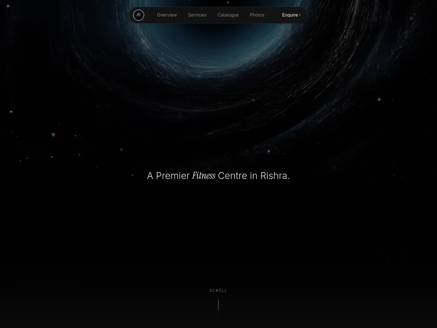 Fitness Gallery Landing Page