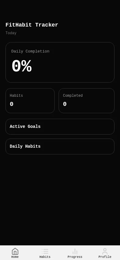 FitHabit Tracker