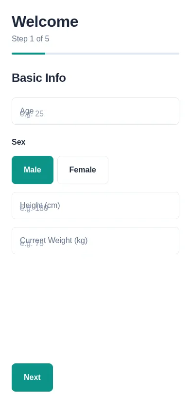Fitness & Nutrition Tracker