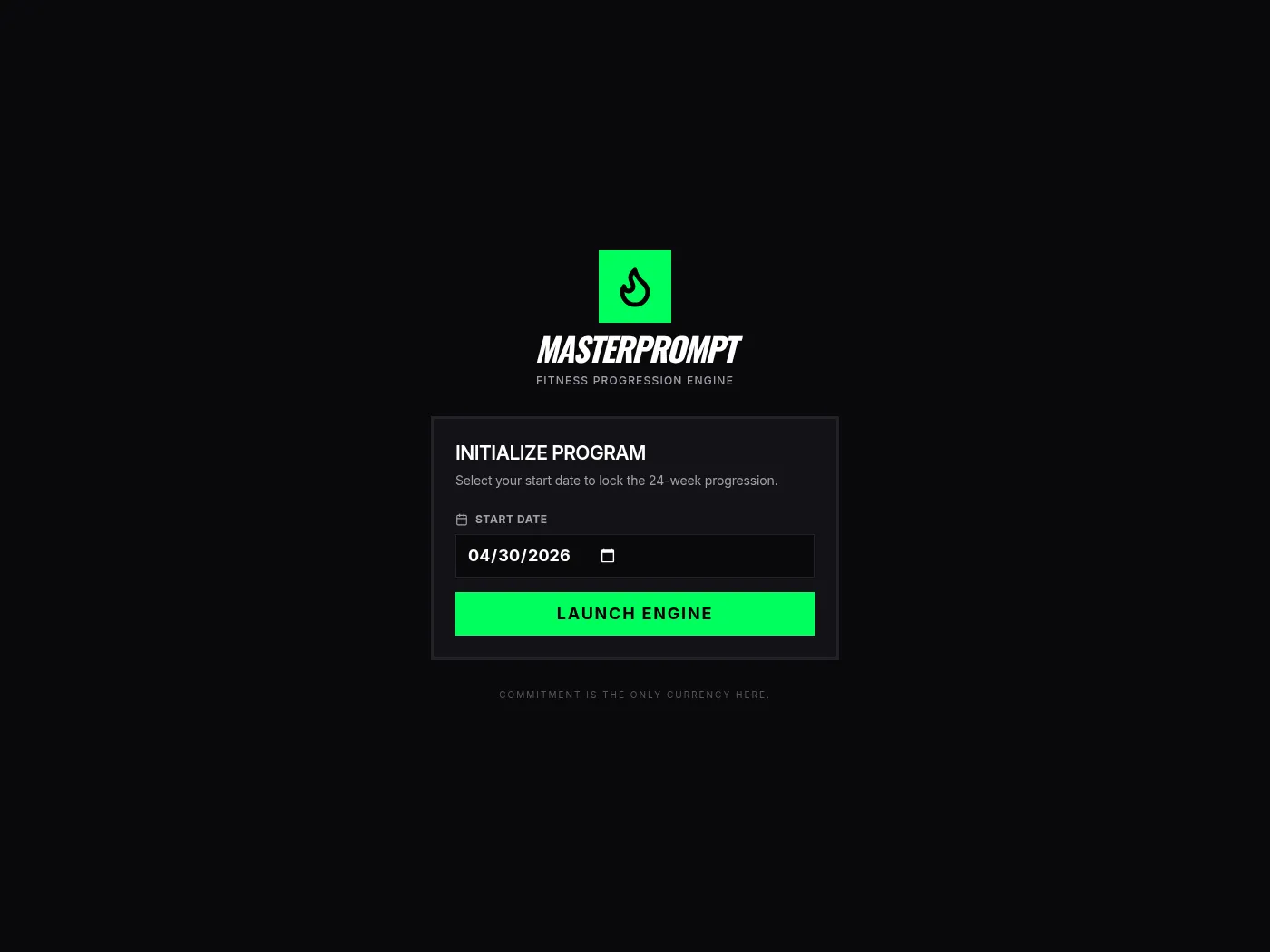 MasterPrompt Fitness Engine