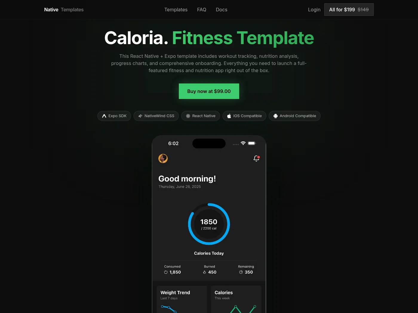 Fitness Template Clone