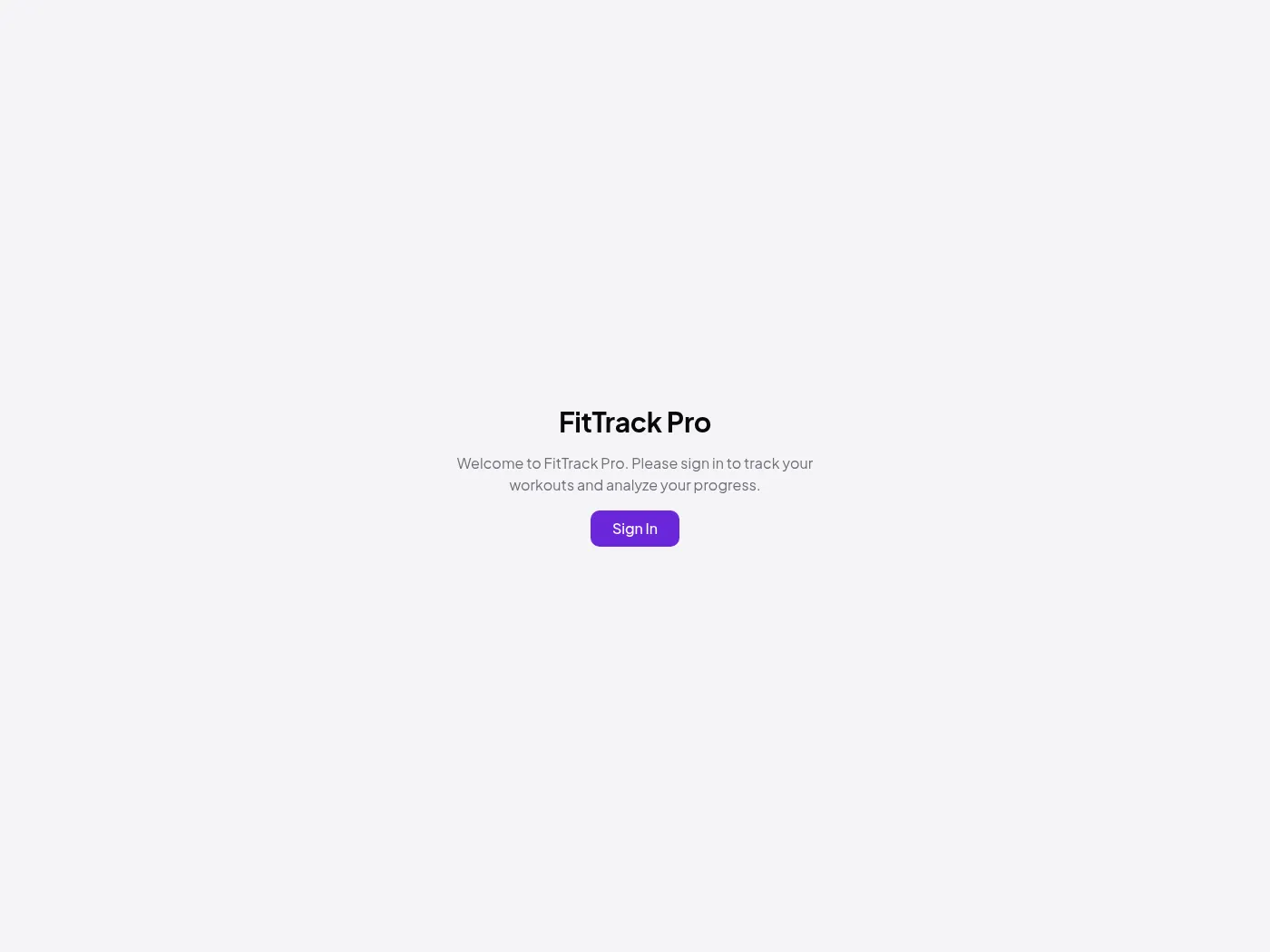 FitTrack Pro