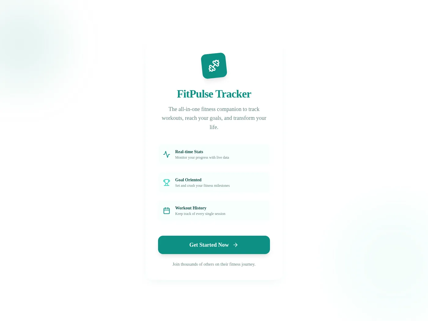 FitPulse Tracker