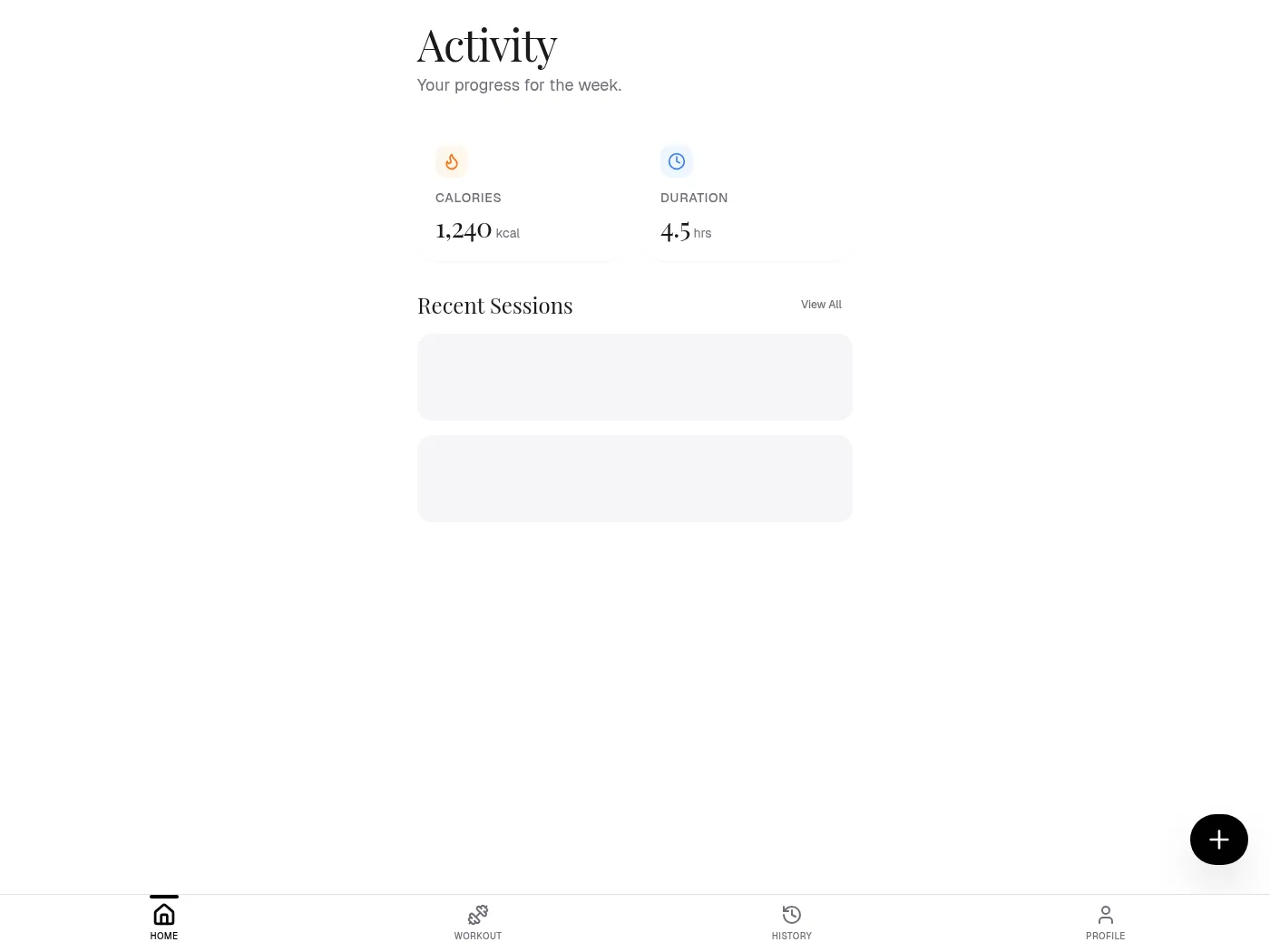 FitTrack Web App