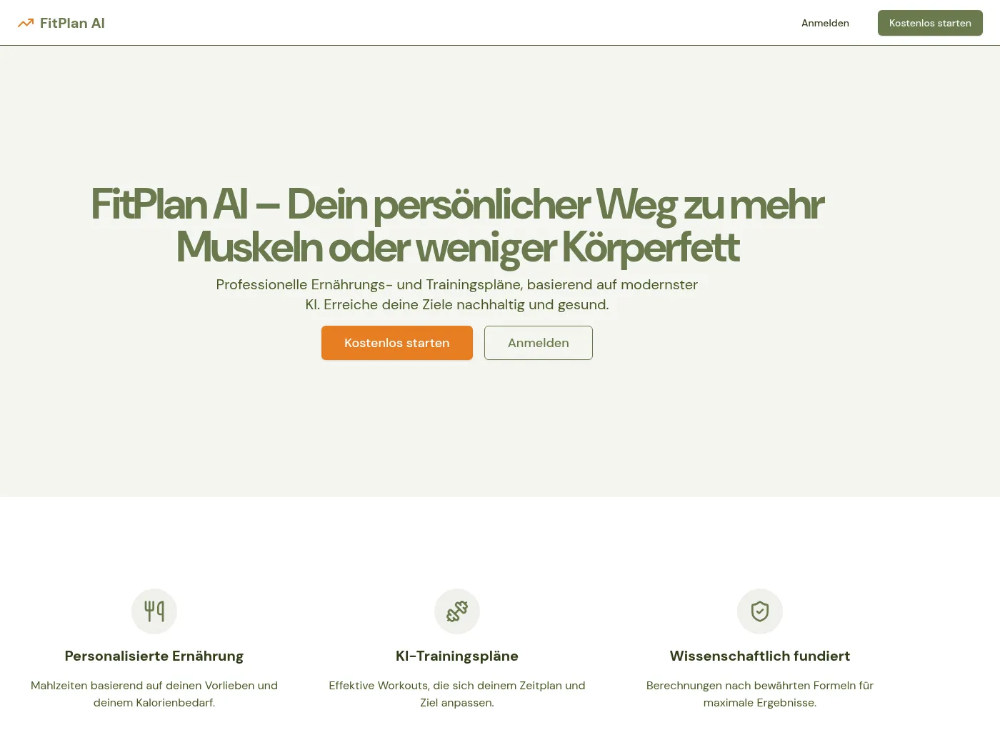 FitPlan AI Web-App