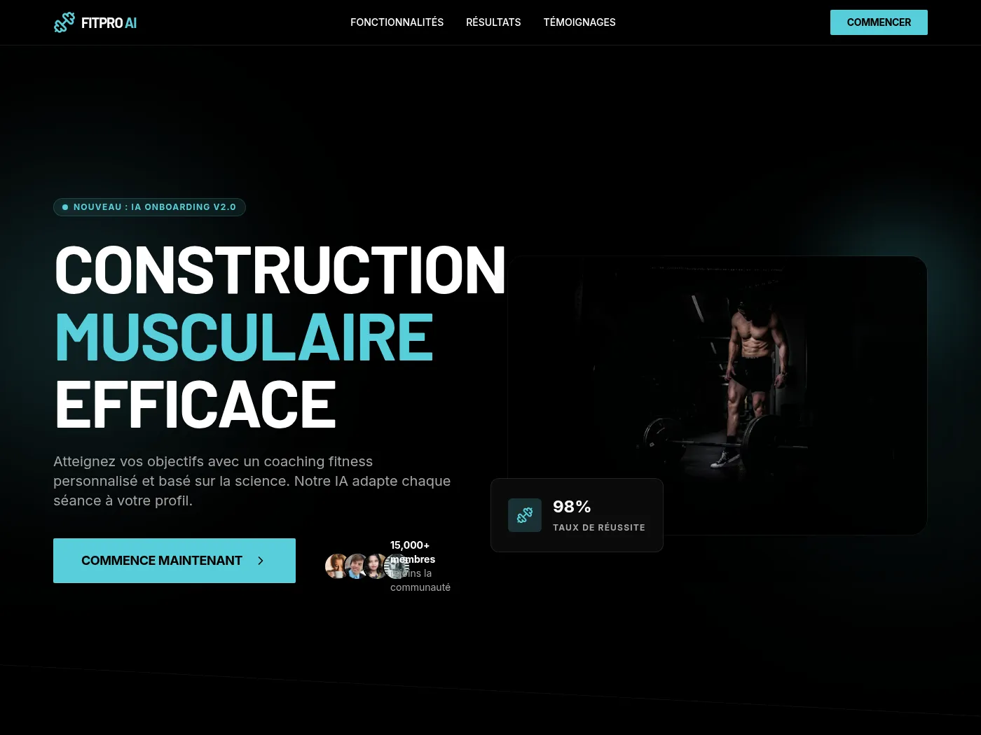 FitPro AI Landing Page