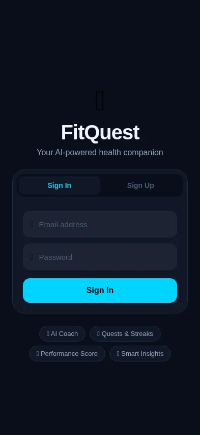 FitQuest AI Health Buddy