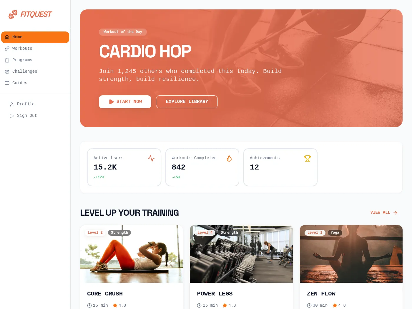 FitQuest Hub