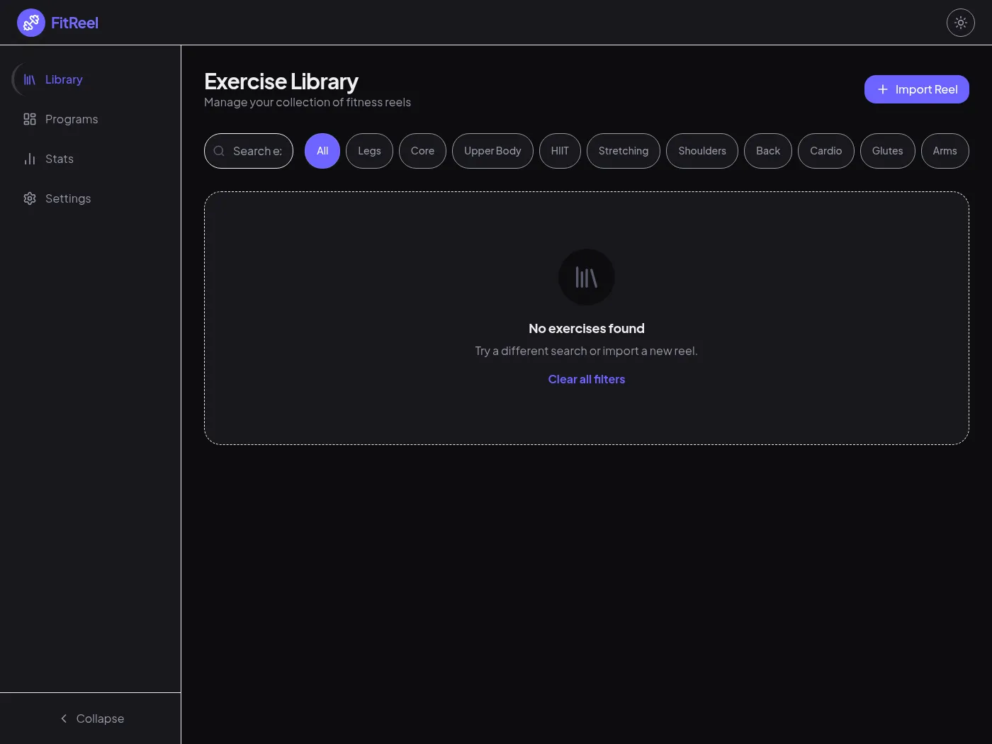 FitReel Fitness Builder