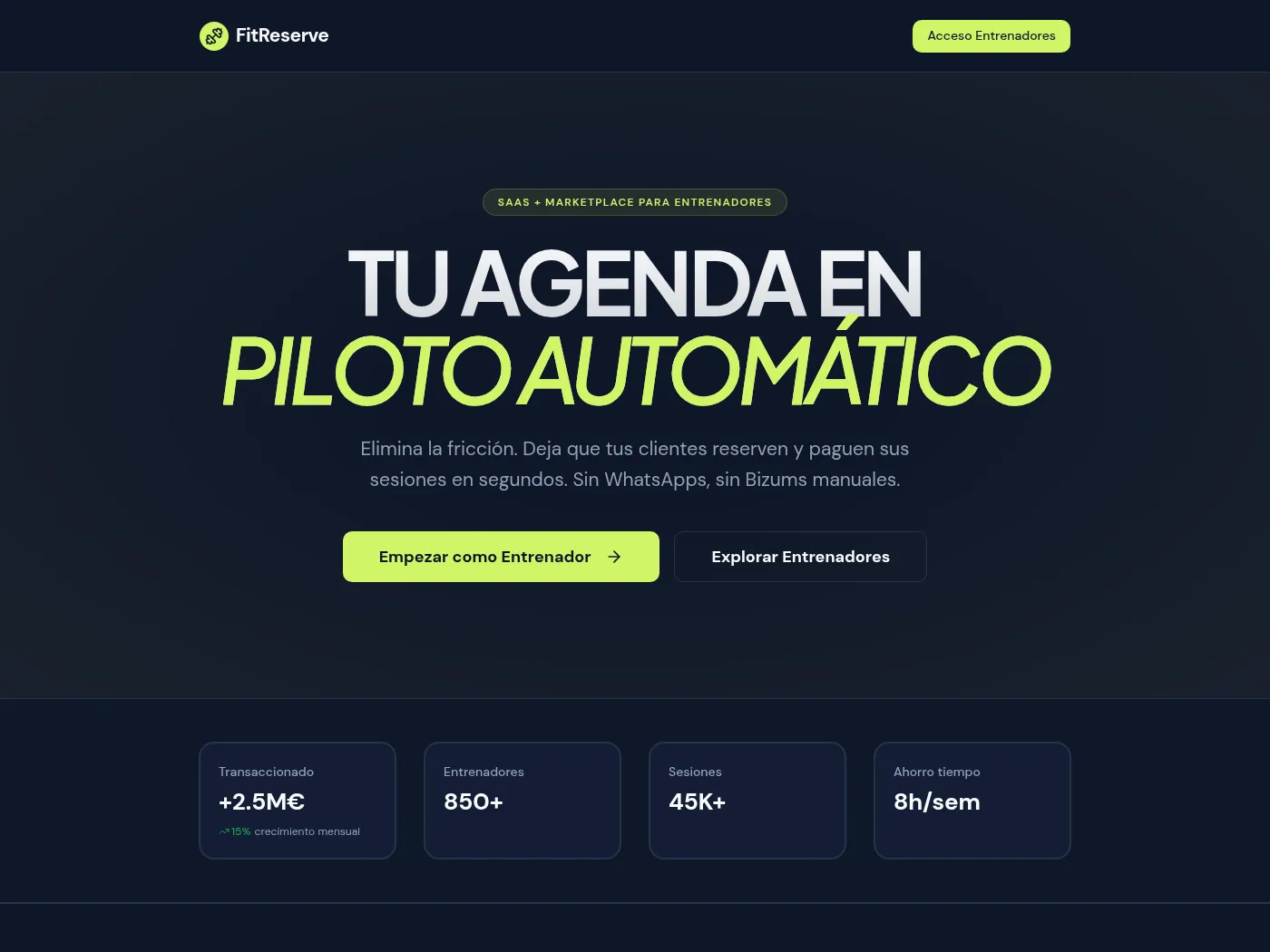 FitReserve Marketplace