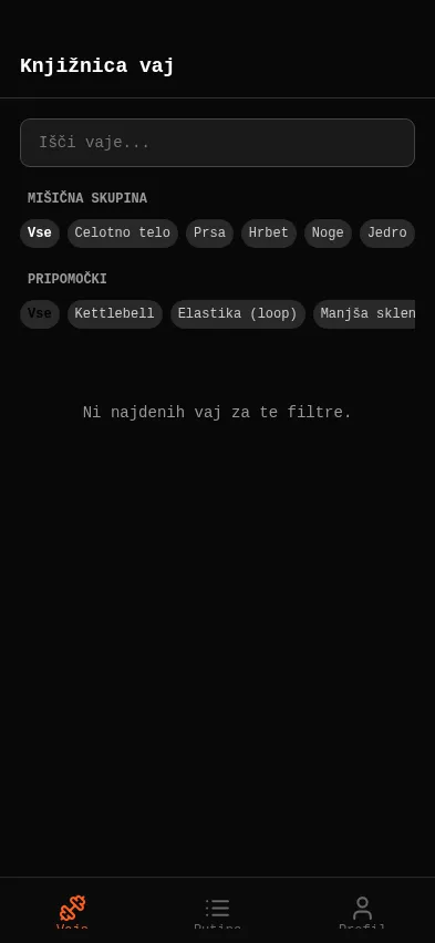 FitRoutine Explorer