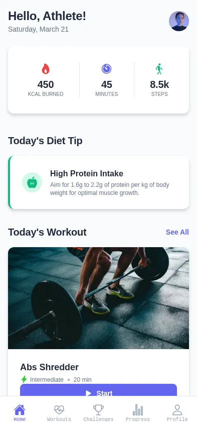 FitTrack Fitness App