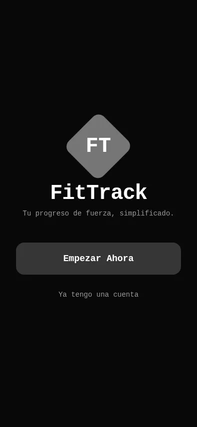 FitTrack Minimal Gym App