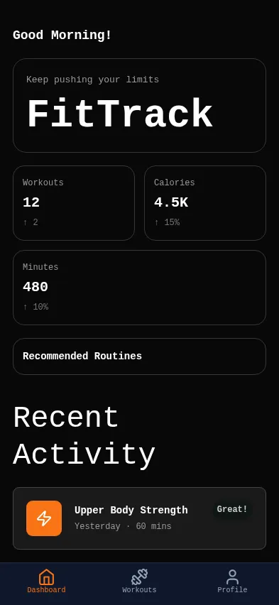 FitTrack Gym App