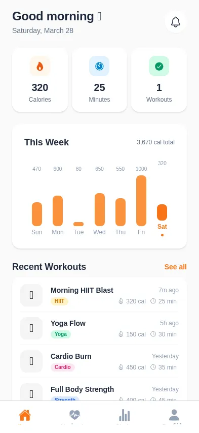 FitTrack Mobile