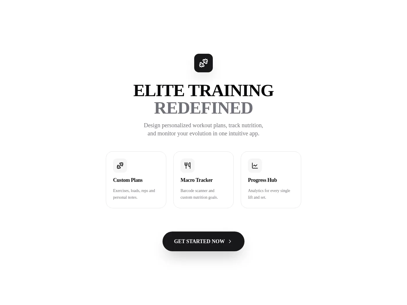 FitTrack Custom Trainer