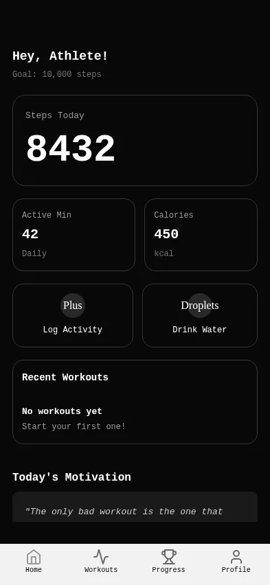 FitTracker Mobile App