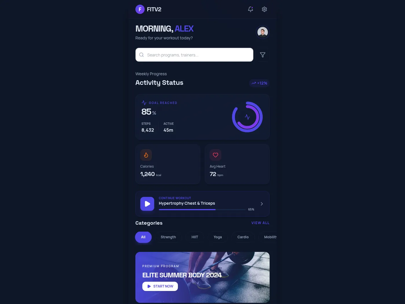 FitV2 Redesign System
