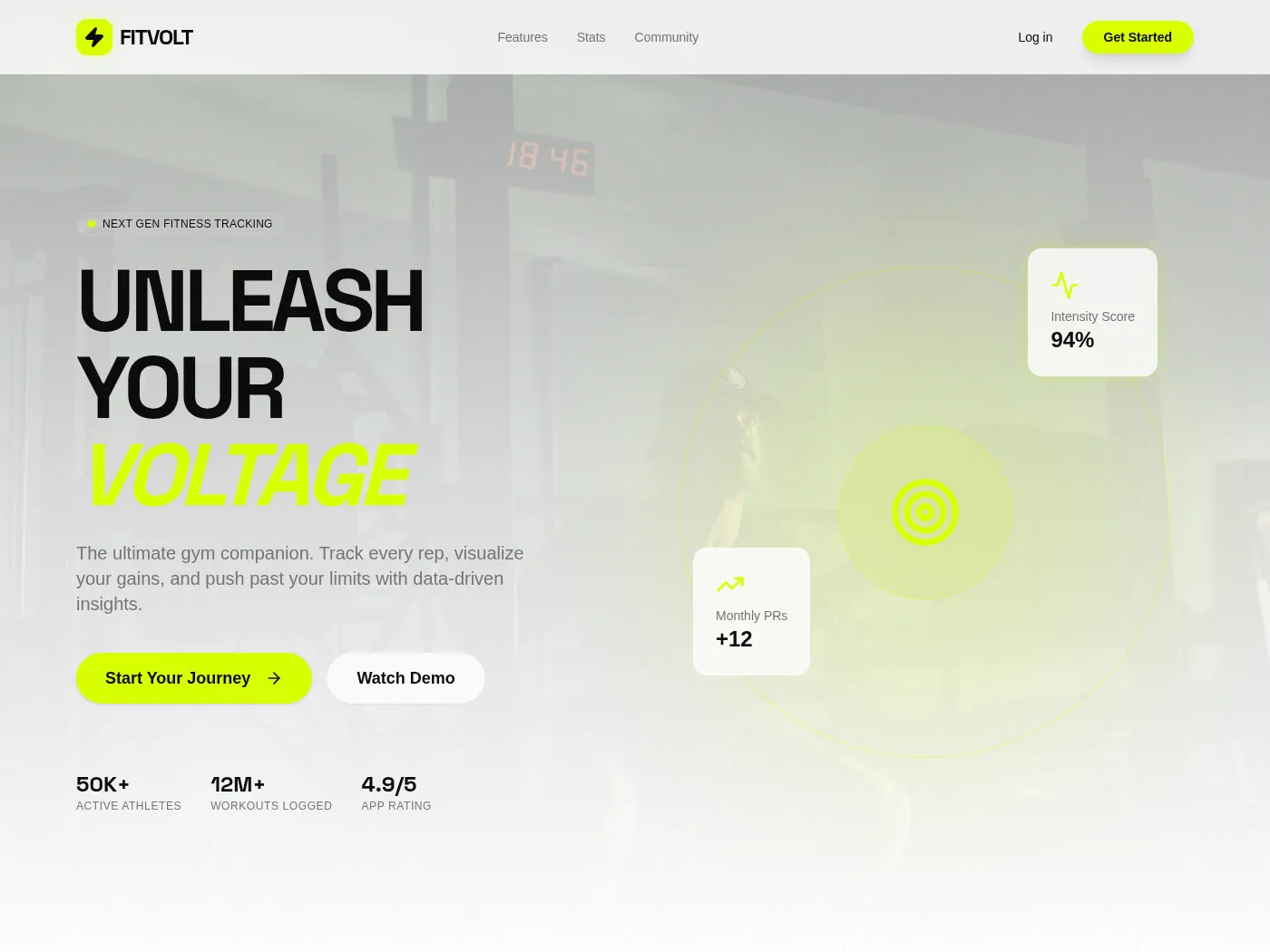 FitVolt Landing Page