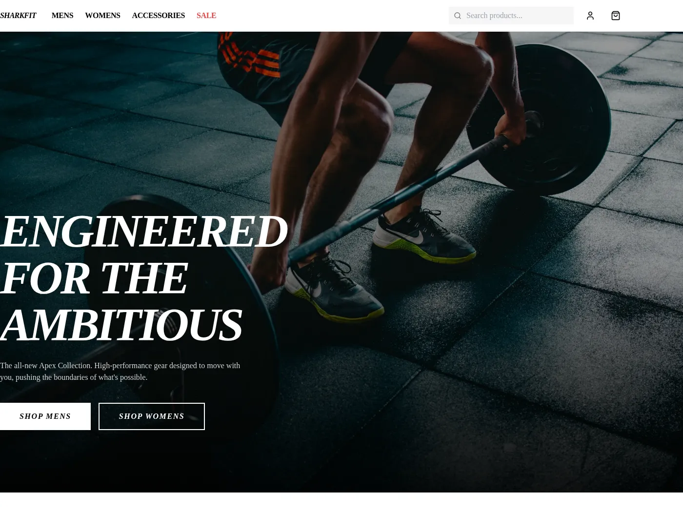 SharkFit Storefront