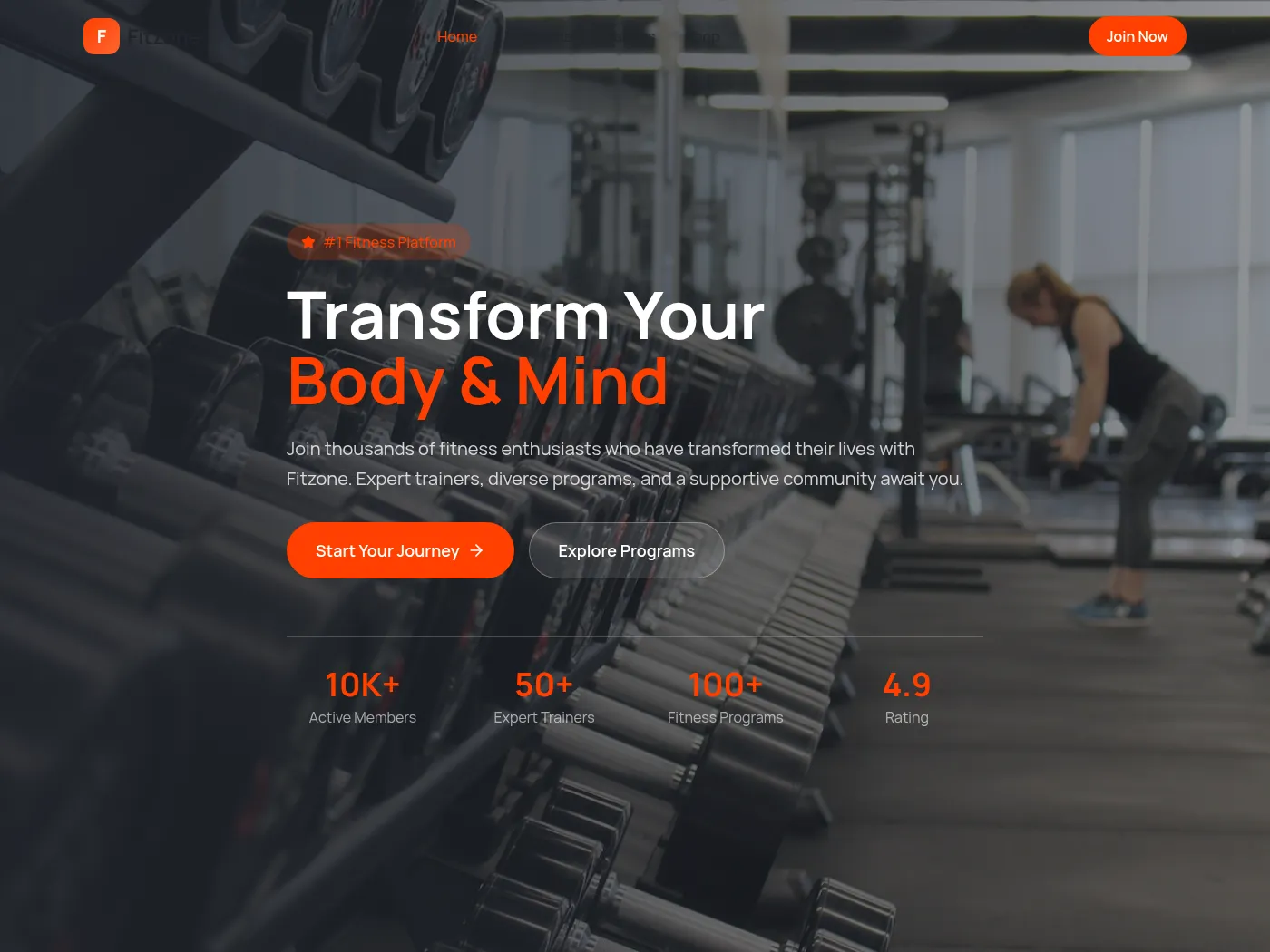 Fitzone Fitness Platform