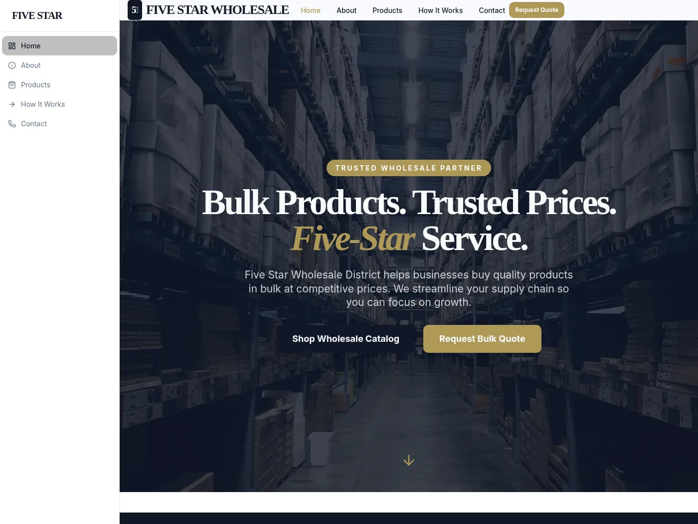 Five Star Wholesale Site