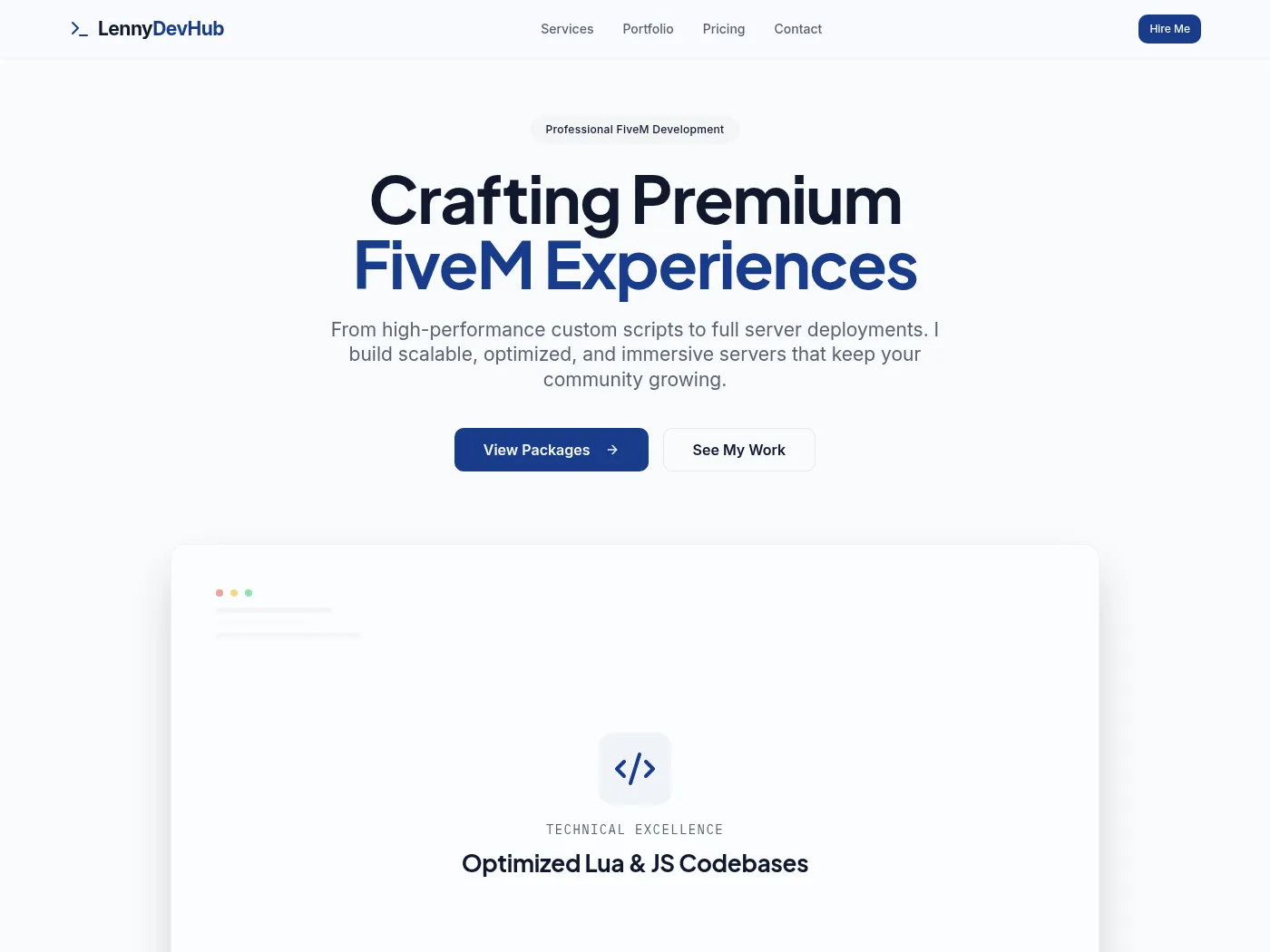 FiveM Dev Services Site