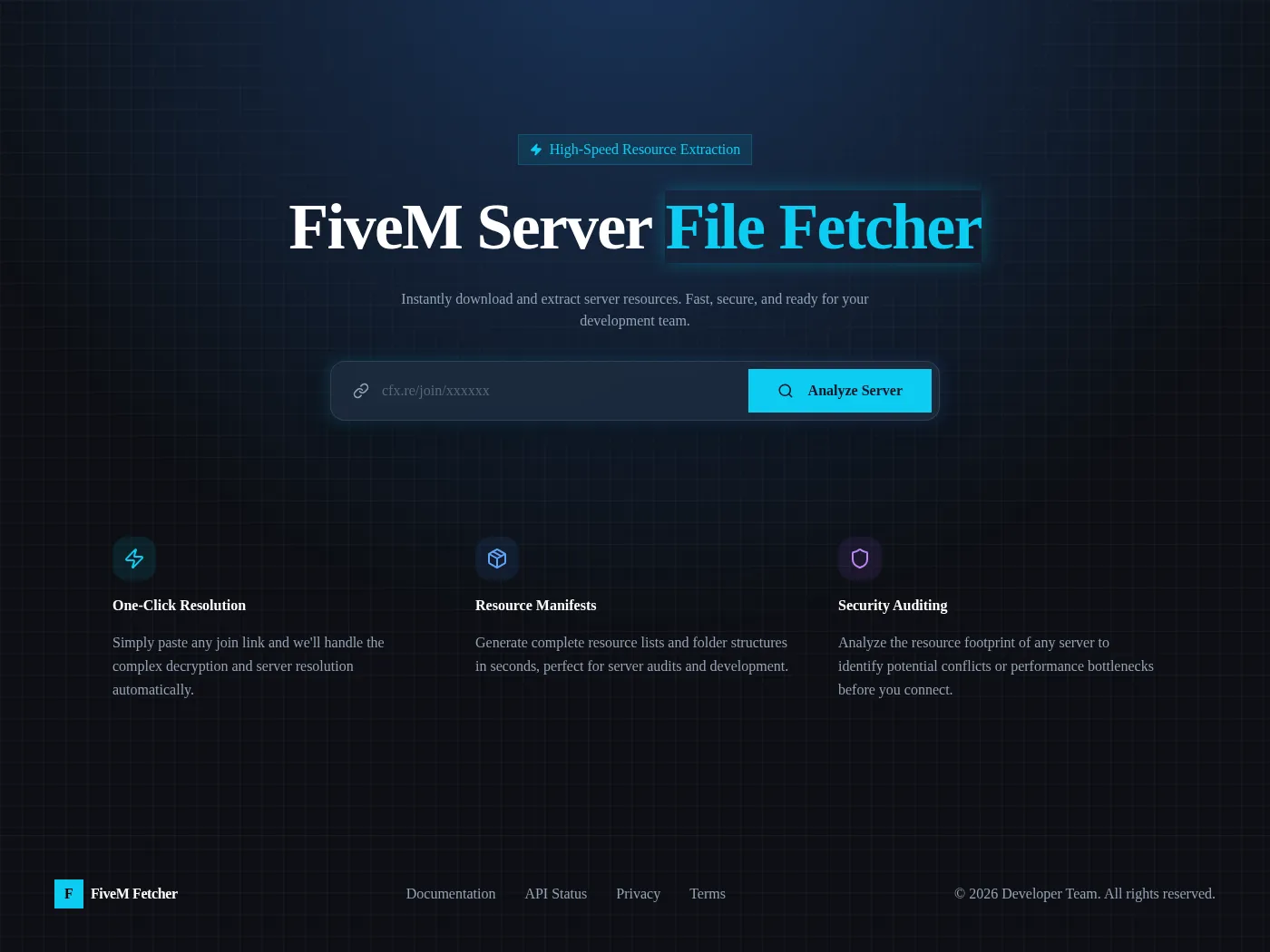 FiveM Server File Fetcher
