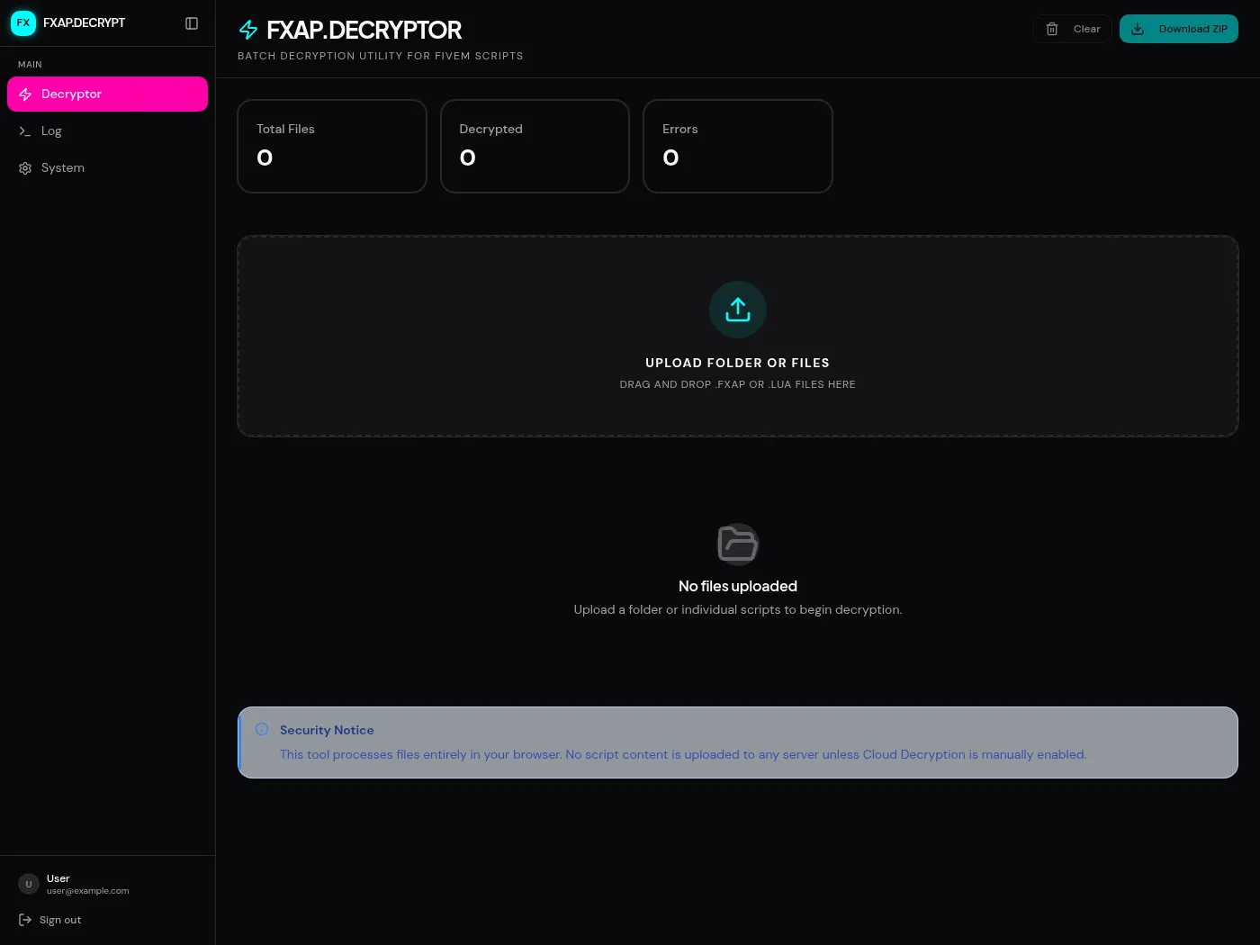 FiveM FXAP Decrypt Tool