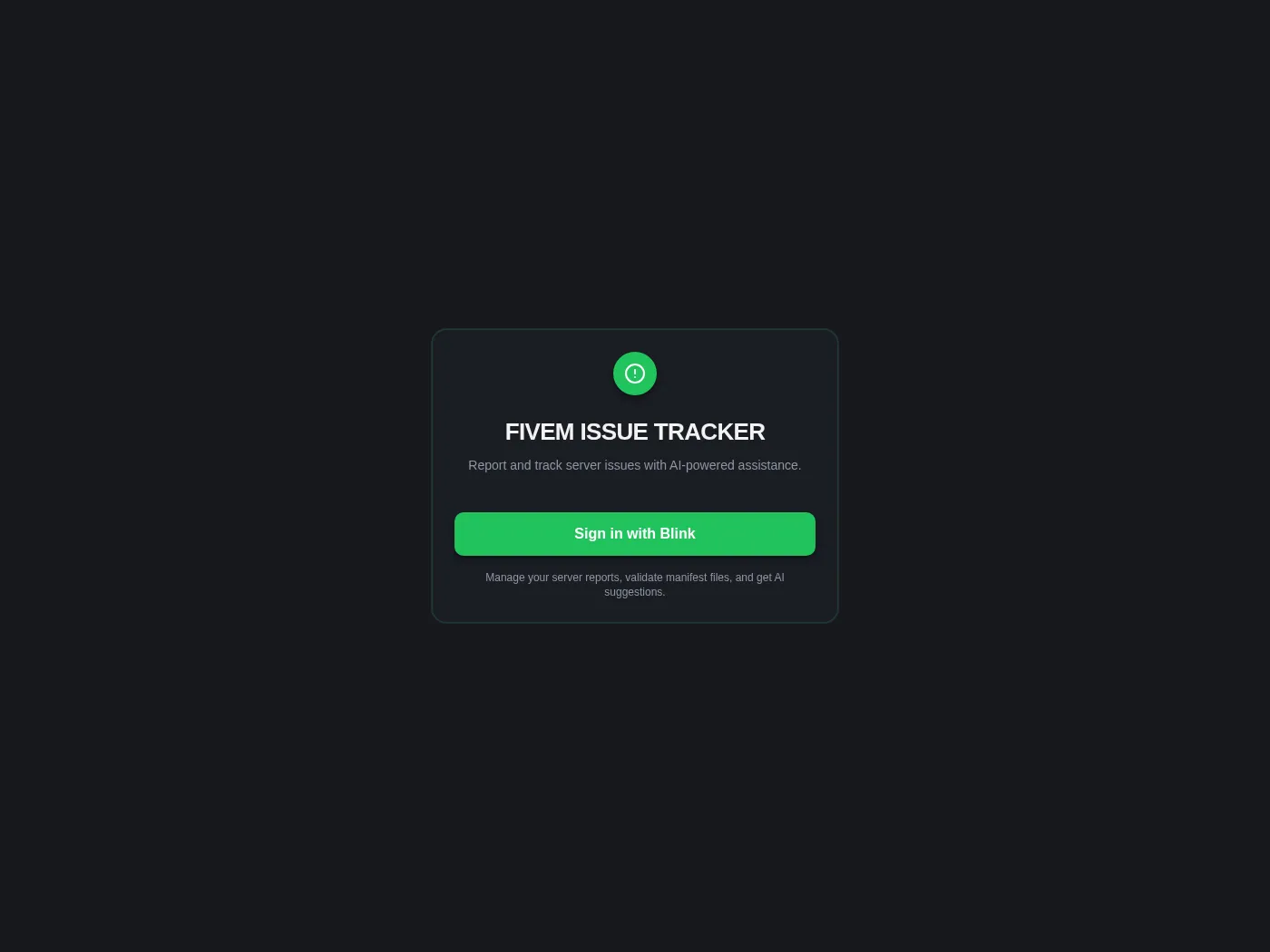 FiveM Issue Tracker
