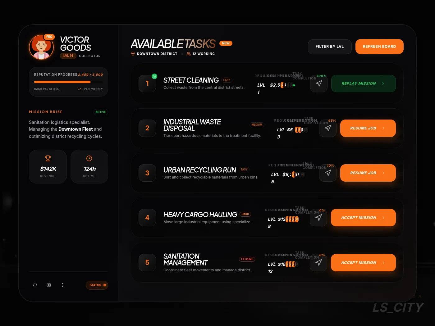 FiveM Modern Job UI