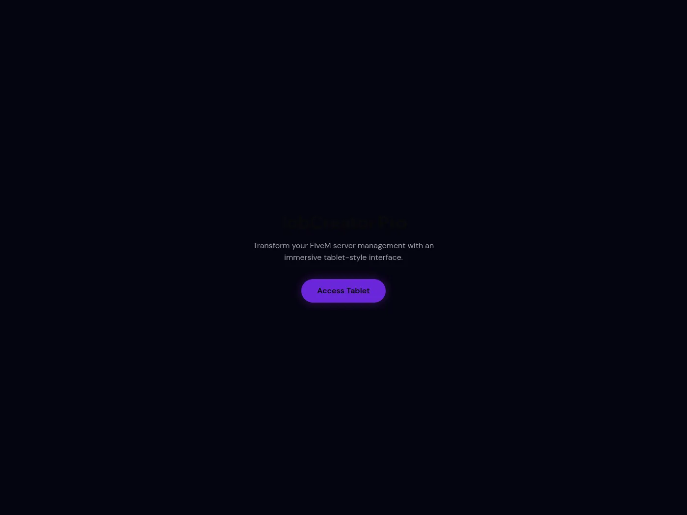 JobCreator Tablet UI