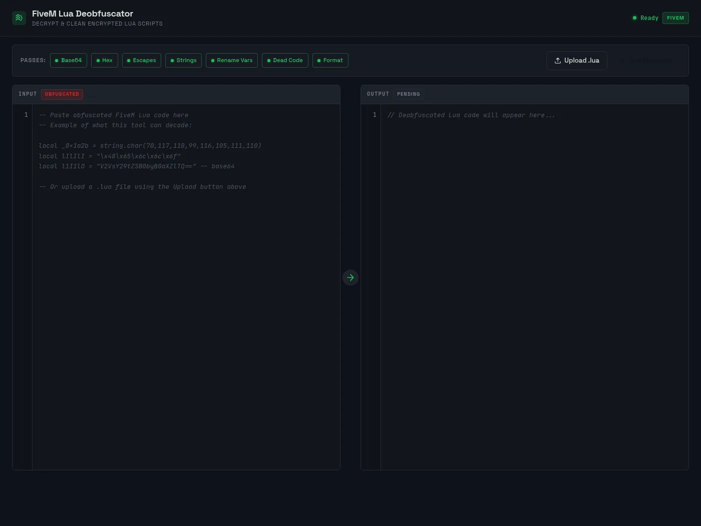 FiveM Lua Deobfuscator
