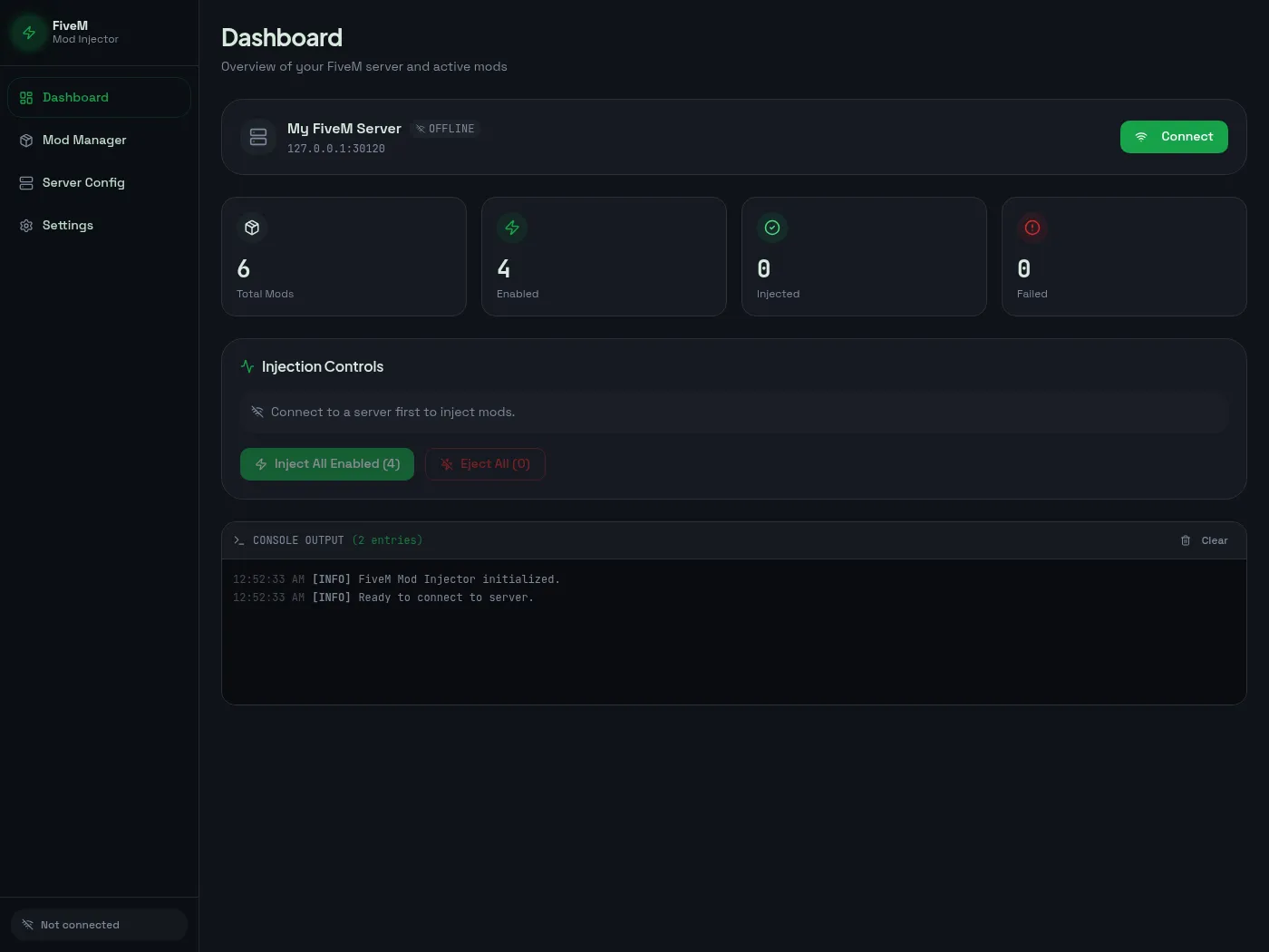 FiveM Mod Injector