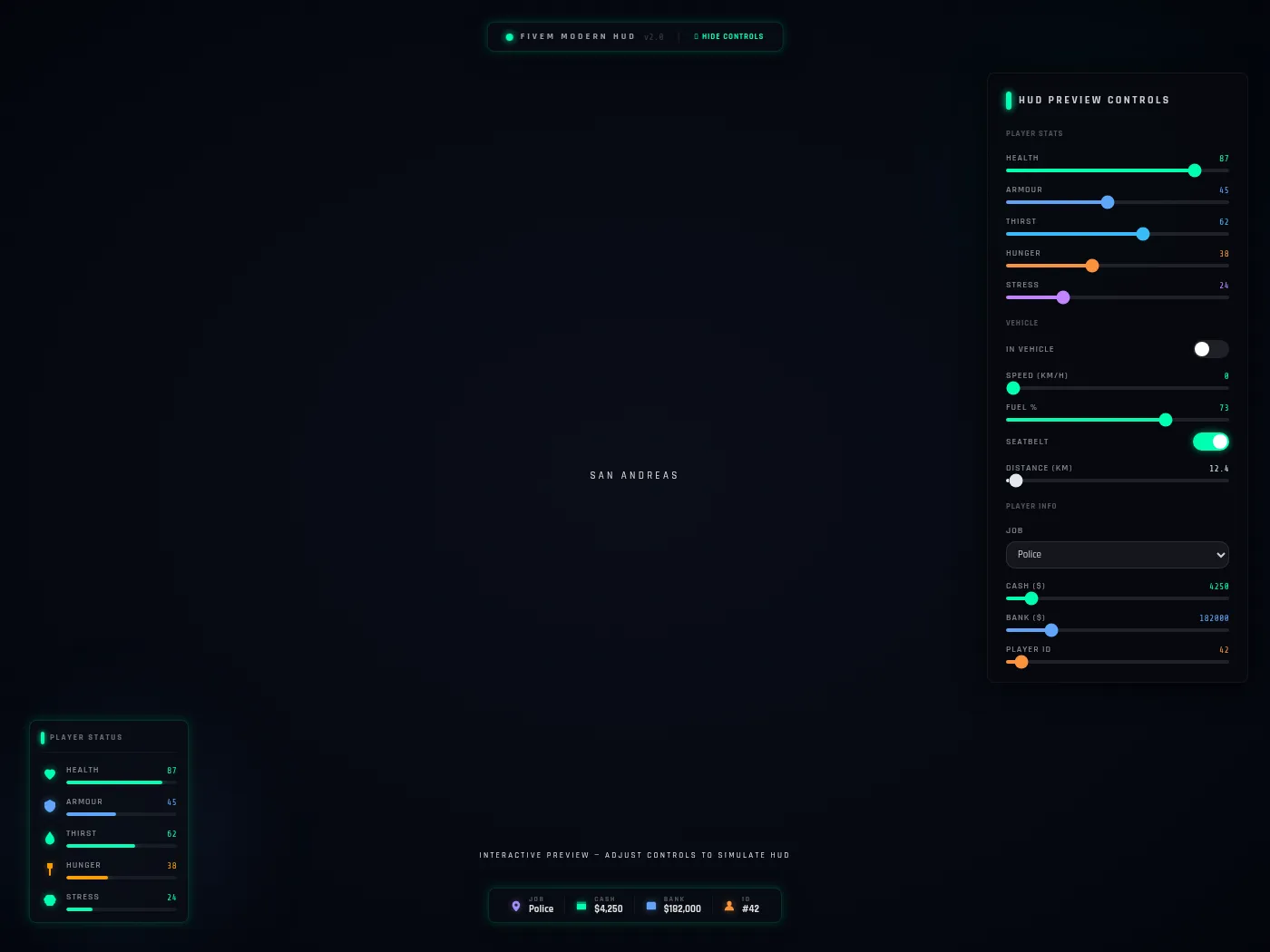 FiveM Modern HUD