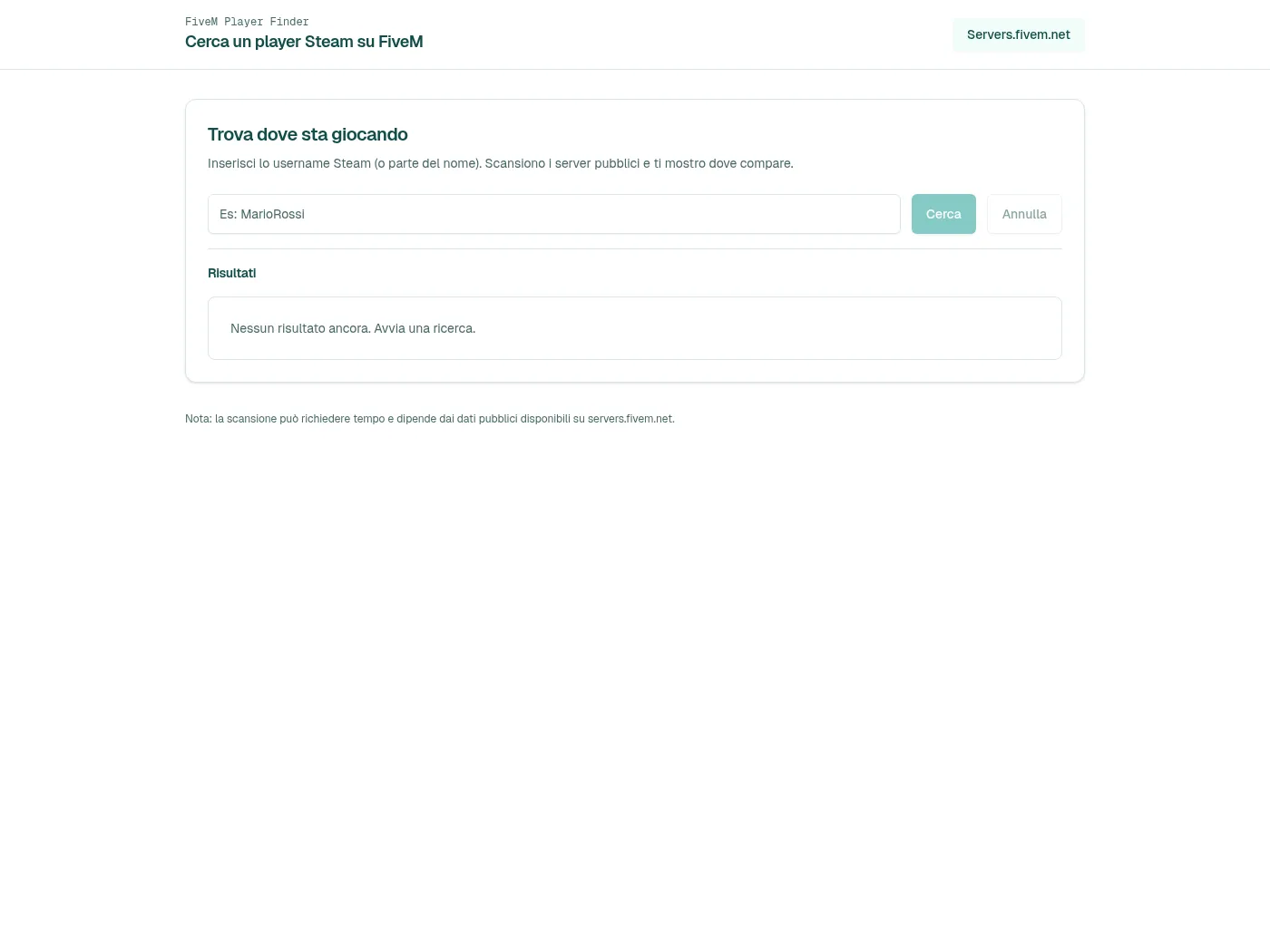 FiveM Player Finder