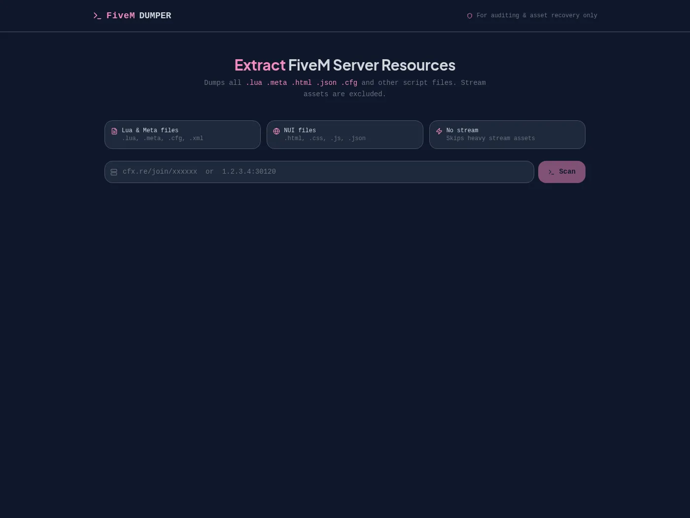 FiveM Resource Dumper