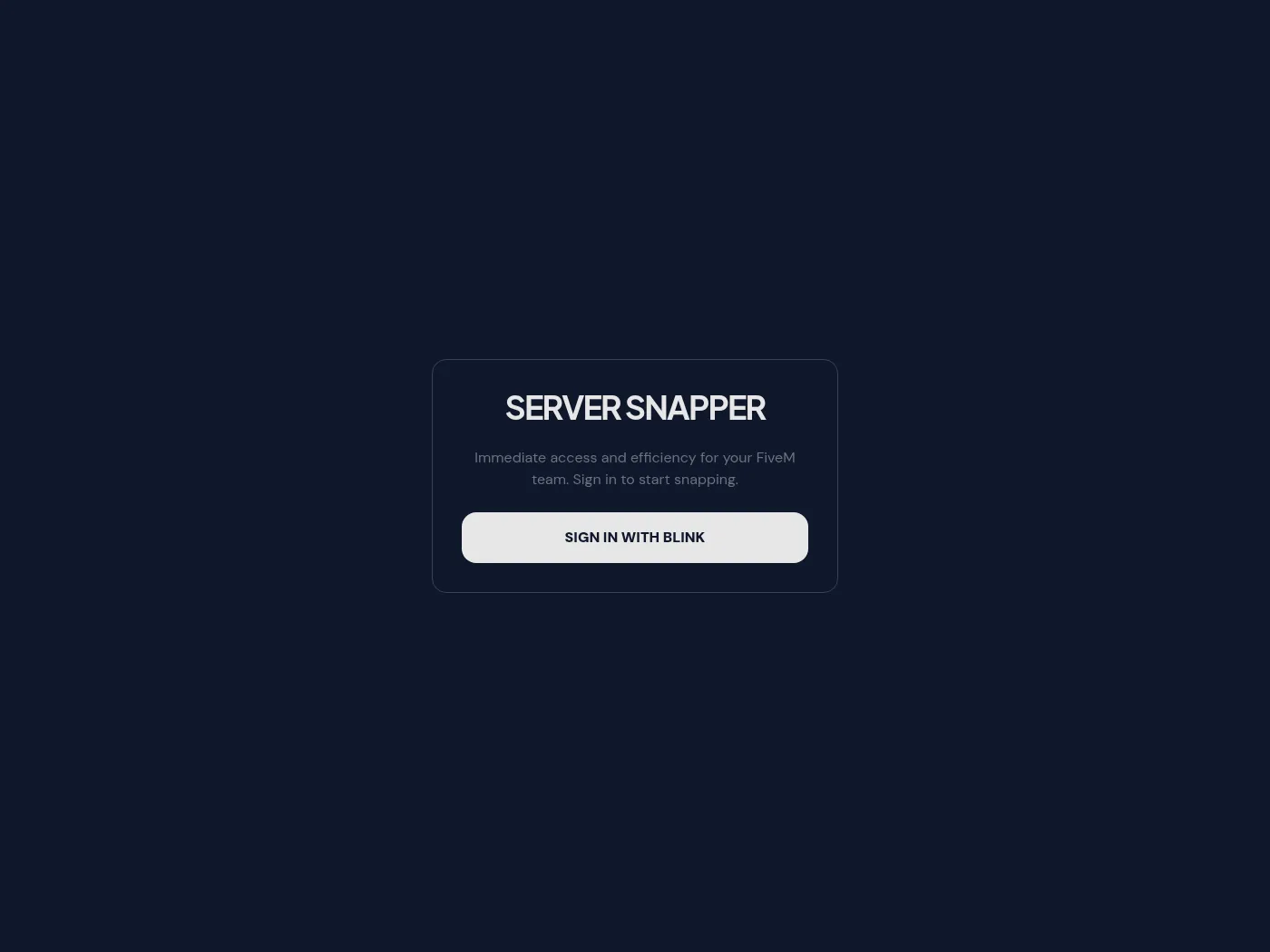 FiveM Server Snapper