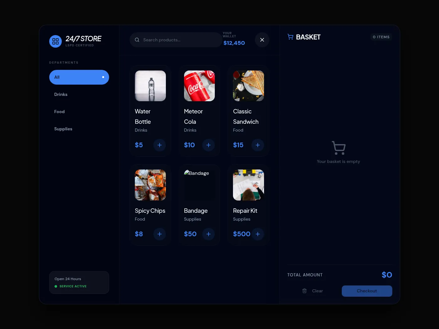 FiveM 24/7 Store UI