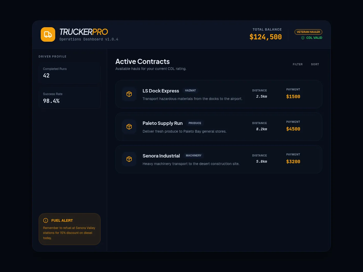 TruckerPro FiveM Script